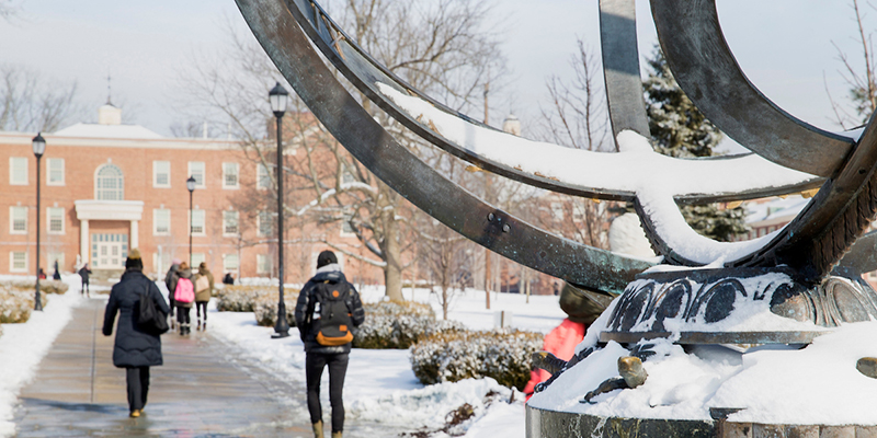 Northeastern University Campus Winter