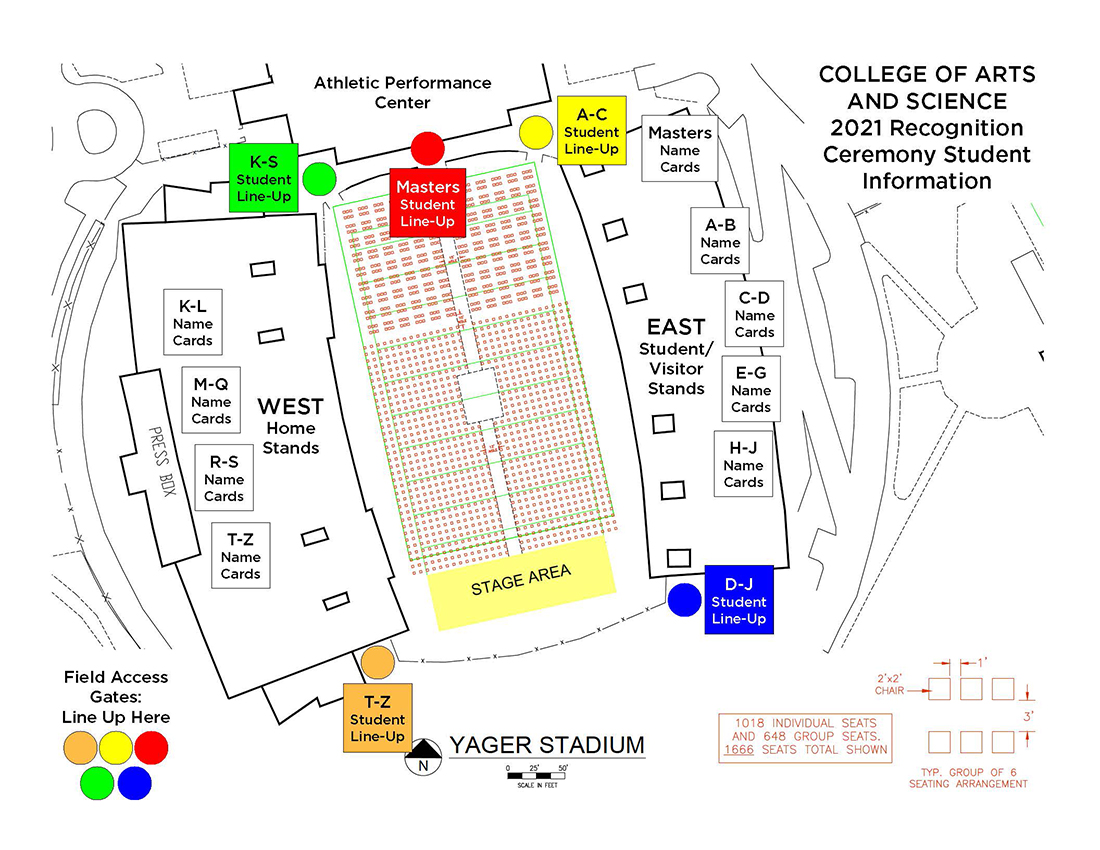 2021 Recognition Ceremony Seating - CAS - Miami University